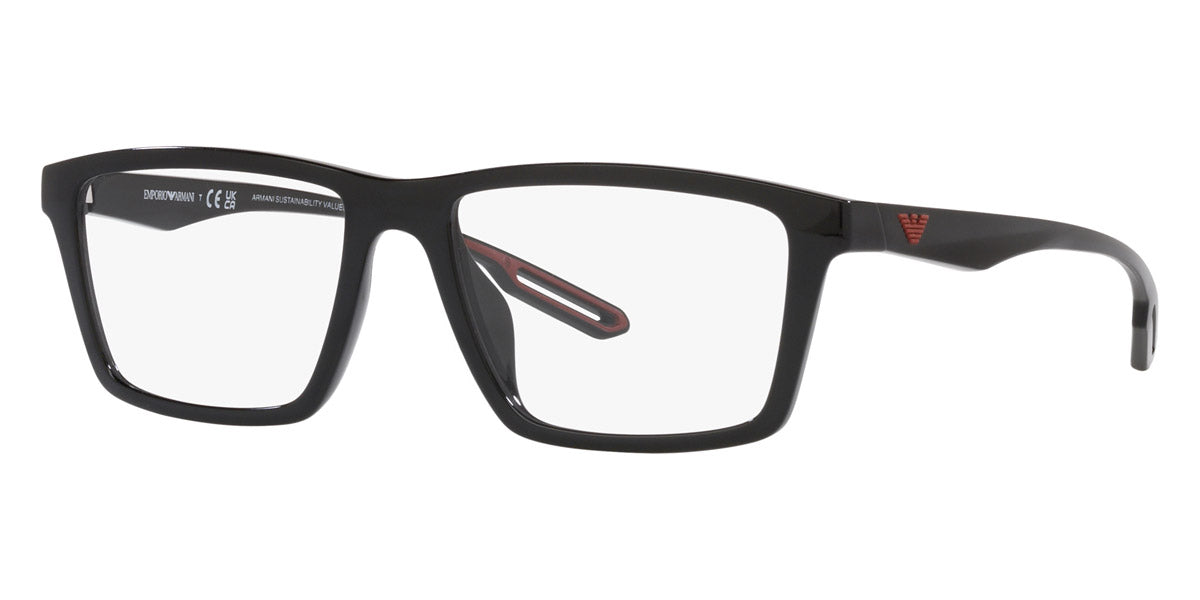 EMPORIO ARMANI EYEGLASSES - EA4189U 50171W 55 - Shiny Black